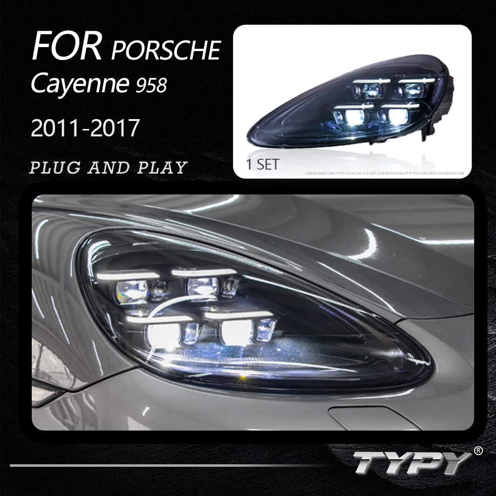 TYPY-Car-Accessories-For-Porsche-Cayenne-Headlights-2011-2017-958-LED ...