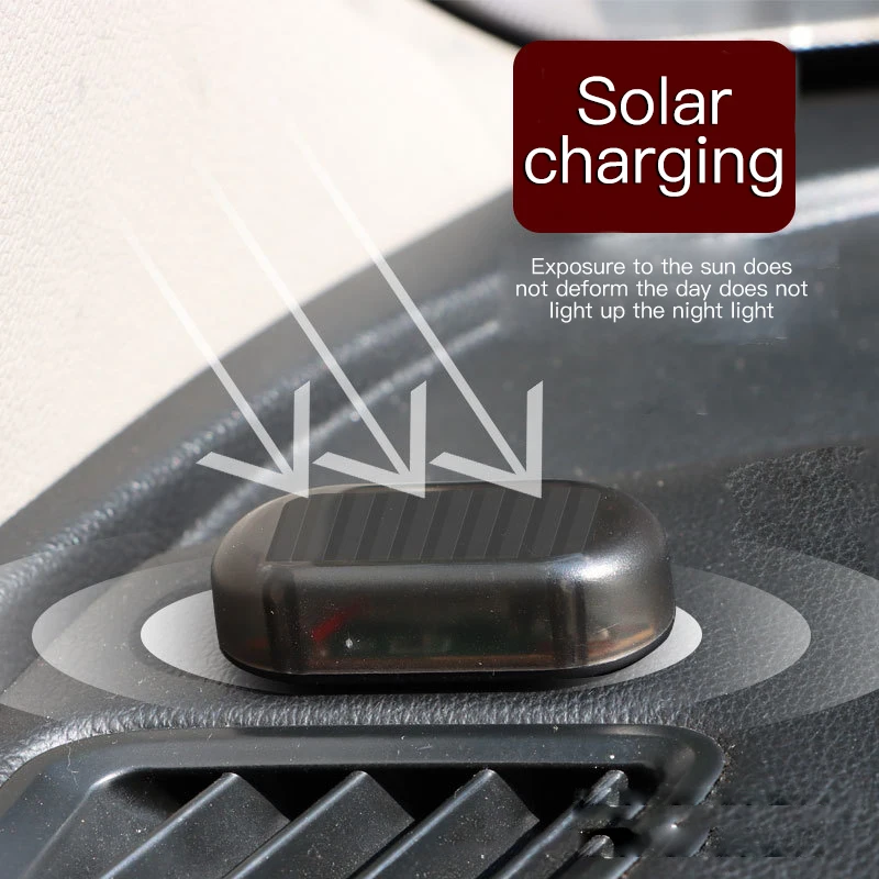Car-False-Safety-Light-Signal-Lamp-Solar-Simulation-LED-Dummy-Alarm ...