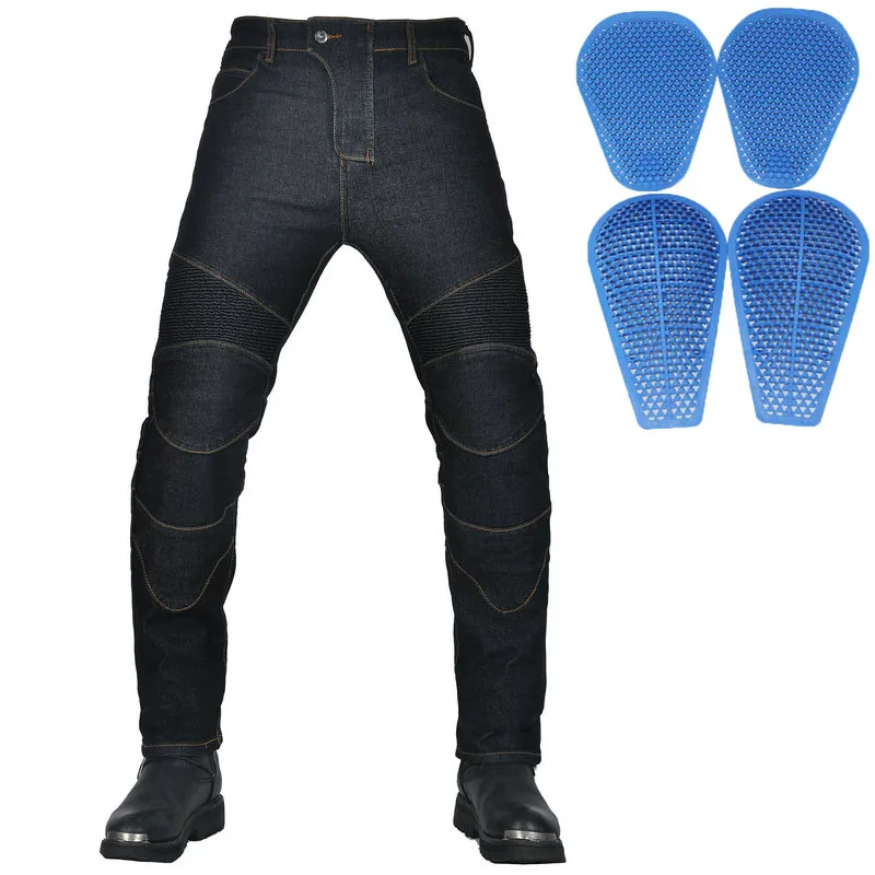 Straight-Elastic-Denim-Motorcycle-Pants-Riding-Jeans-Anti-fal-Level-2 ...