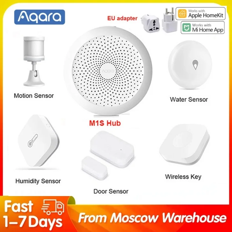 Aqara-Smart-Home-Kits-M1S-Hub-Zigbee-Door-Sensor-Temp-Motion-Water ...