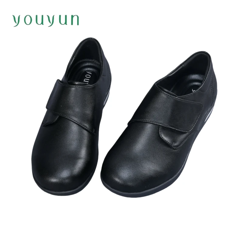 Spring autumn men women single shoe flat bottom casual middle-aged and ...