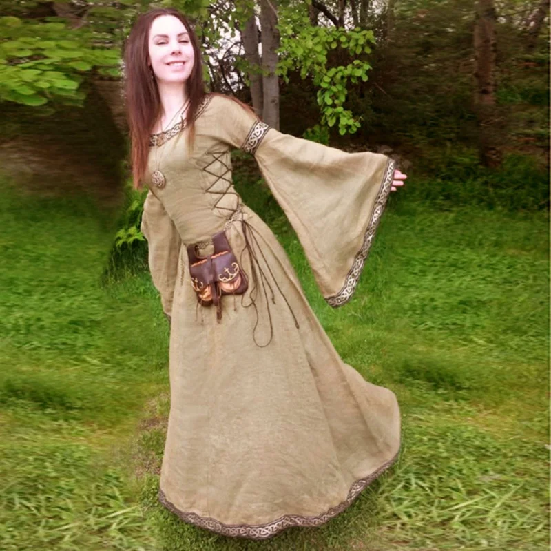 Women Medieval Renaissance 12th Century Peasant Shepherd Smock Frock ...