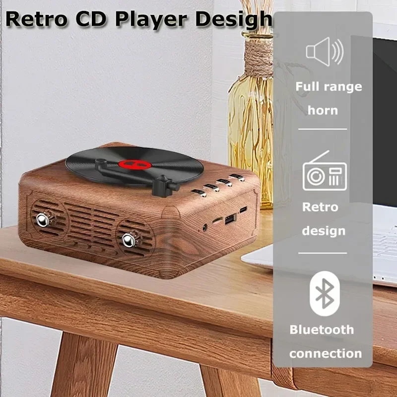 New-Mini-Retro-CD-Player-Design-Bluetooth-Speaker-Portable-FM-Radio ...