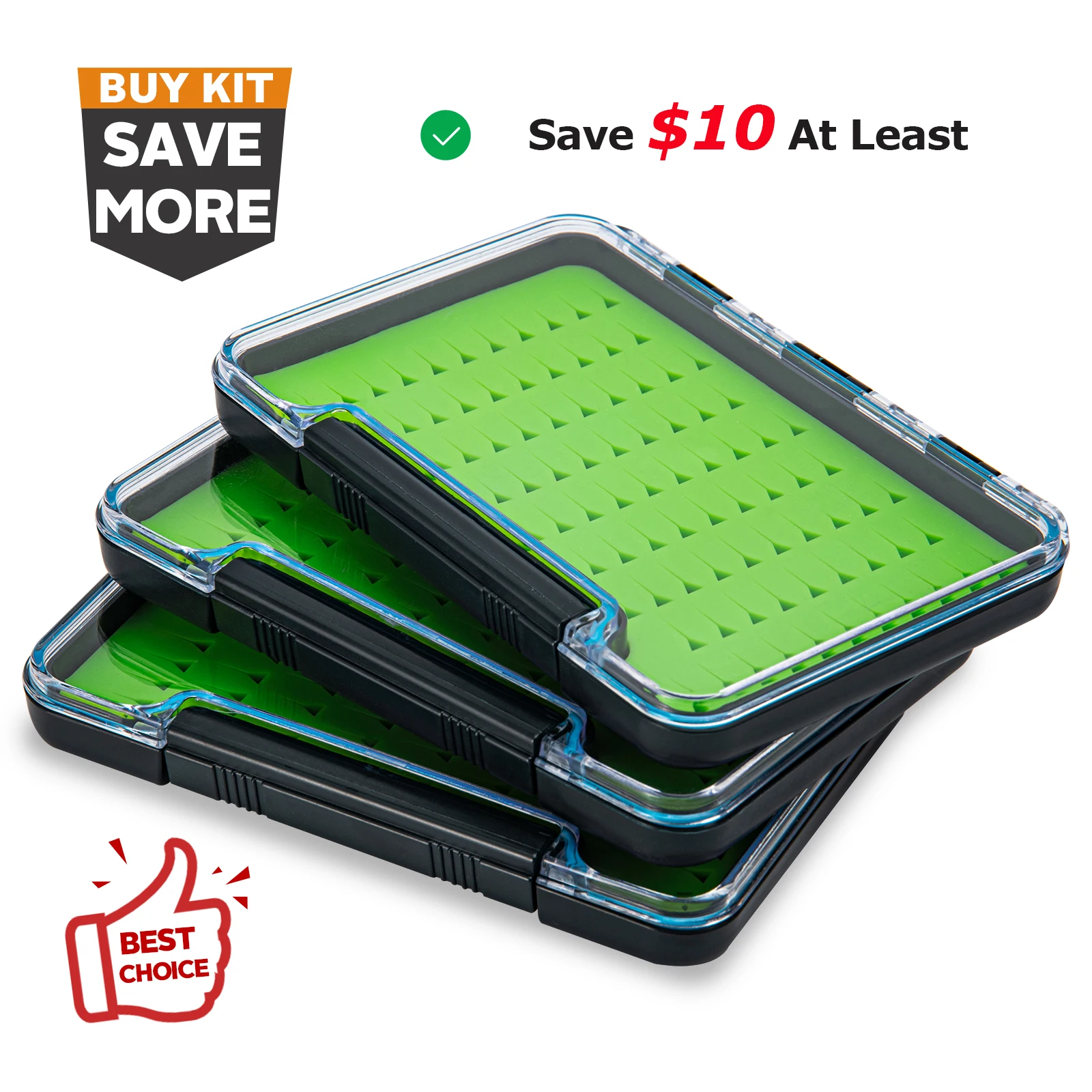 Goture Fly Fishing Lure Storage Boxes 1pcs Waterproof Container ...