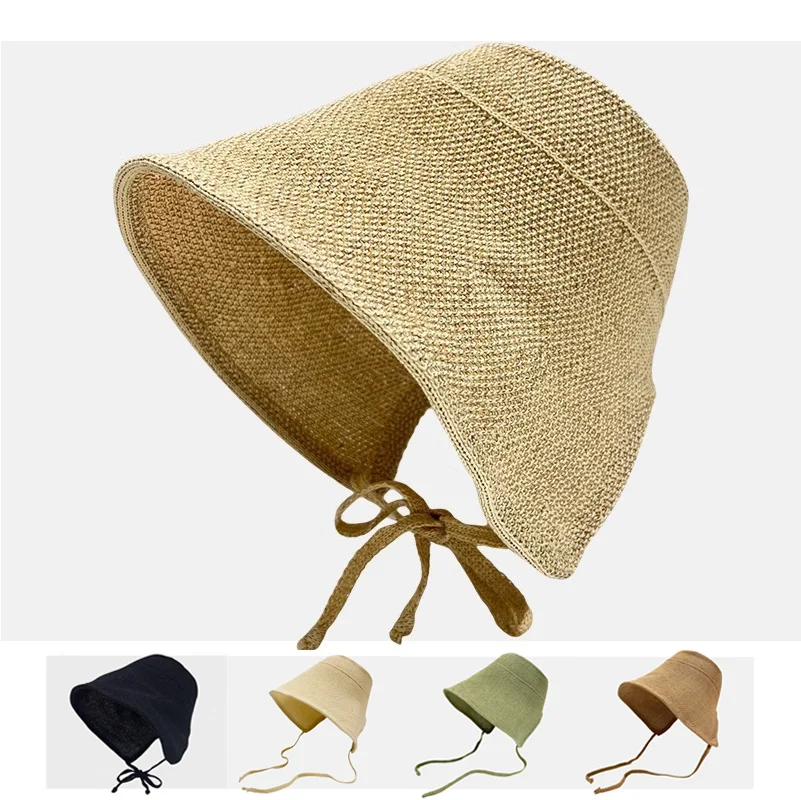 Linen-Straw-Regency-Bonnets-Hats-For-Women-Sun-Hats-Bow-Beach-Cap-Big ...