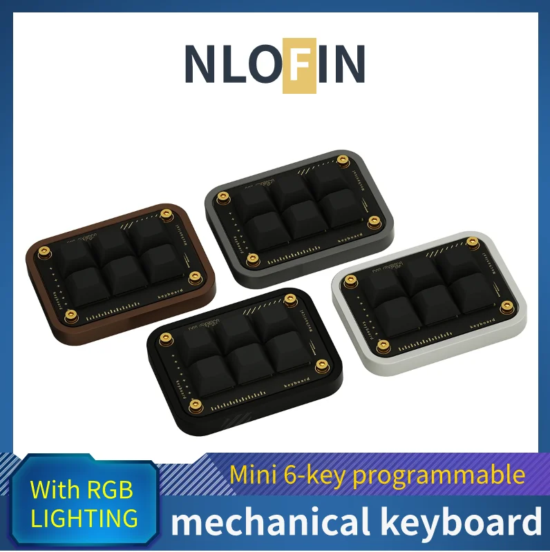 NLOFIN-Mini-teclado-mec-nico-para-jogos-6-teclas-RGB-bot-es-rotativos ...