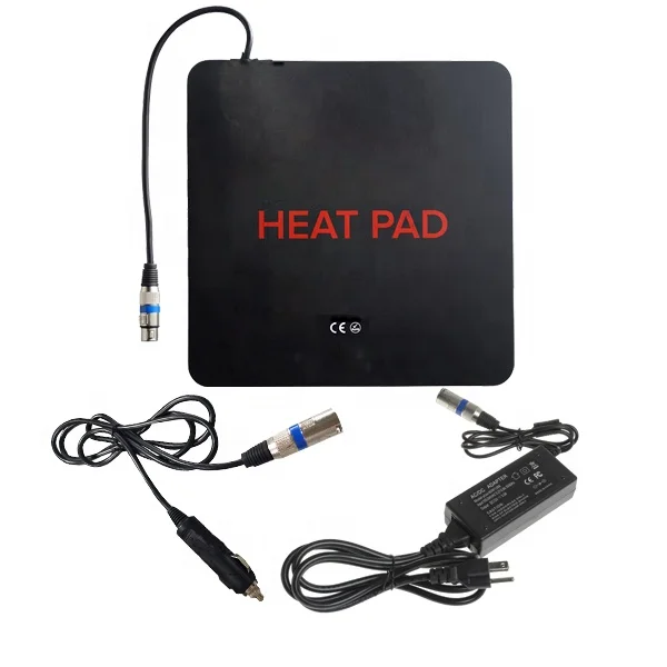 300x300mm 12V Battery Pack Silicone Heating Pad for Bag Silicone Heater ...
