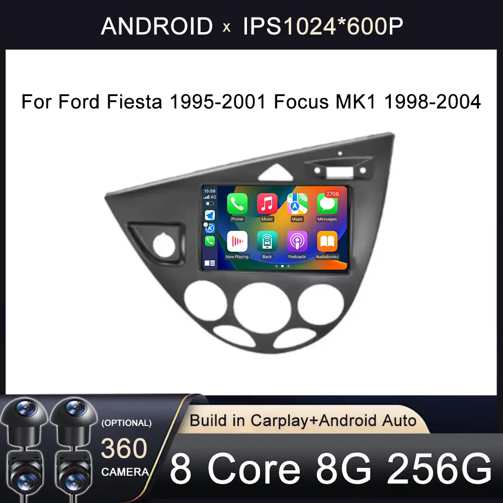 7 Inch Android 16 For Ford Fiesta 1995-2001 Focus MK1 1998-2004 ...