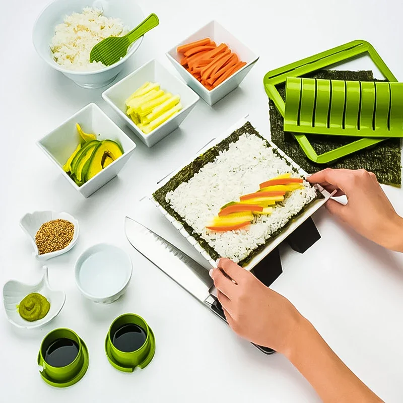 Sushi-Making-Kit-BEST-for-Beginners-and-Kids-FULL-Kit-Includes-Rice ...