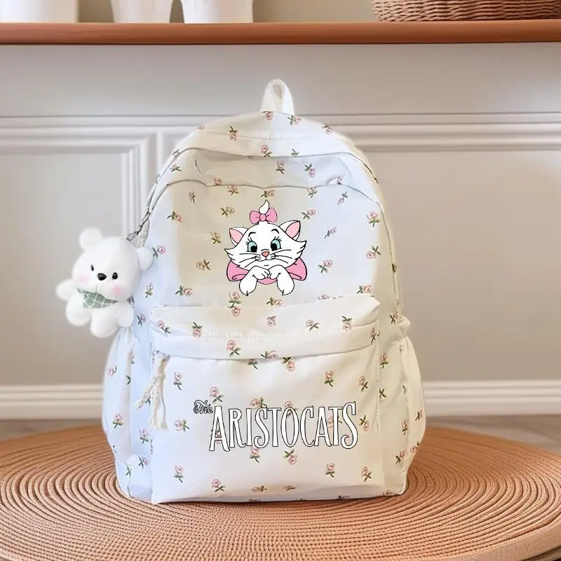 Marie Cat Simple Large Capacity Backpacks For Junior High School ...