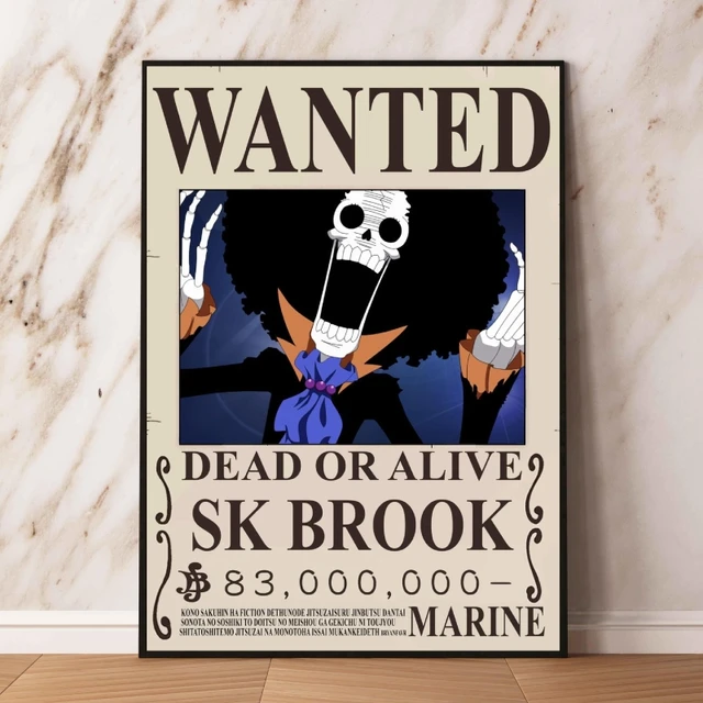One Piece Wanted Poster Brook