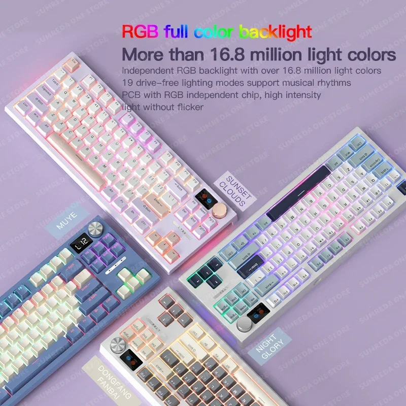 Langtu-LT84-Mechanical-Keyboard-84-Keys-Full-Non-impact-RGB-Backlit ...