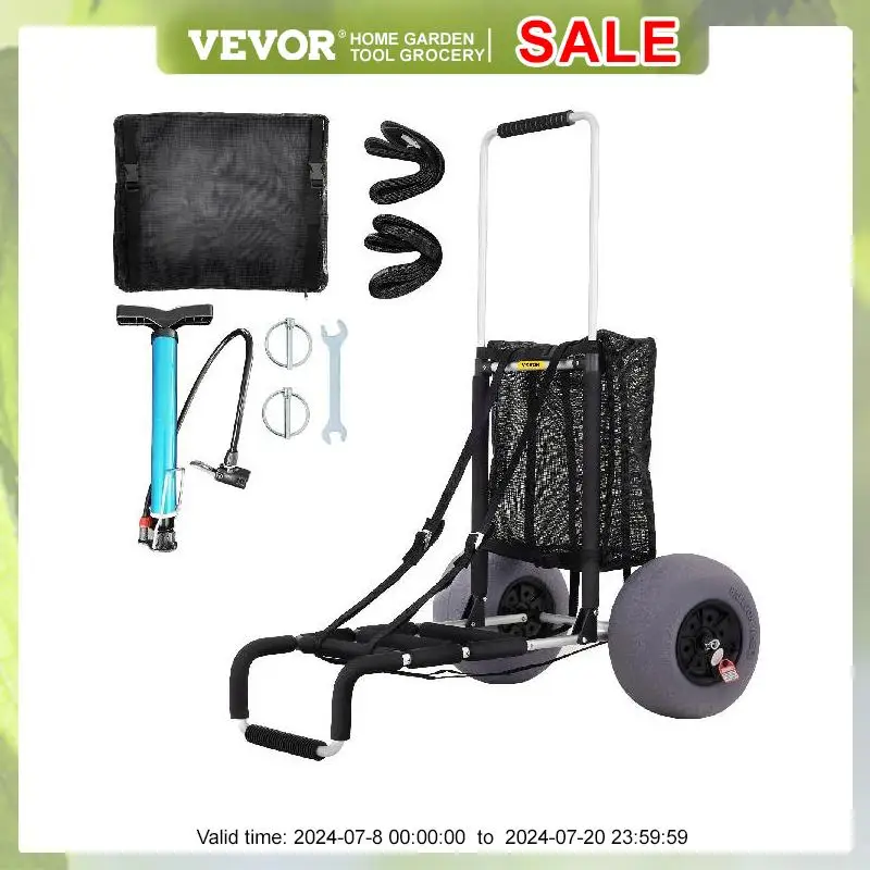 VEVOR-Outdoor-Beach-Carts-Folding-Sand-Cart-Adjustable-Height-Beach ...