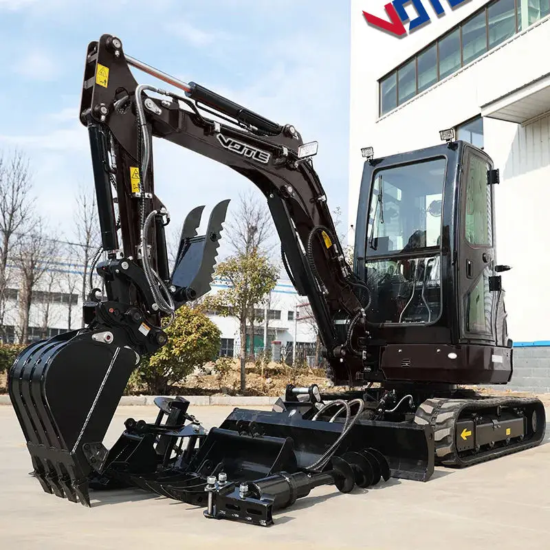 Hot-3-5-Ton-Mini-escavatore-pelle-cingolato-idraulico-Micro-escavatore ...