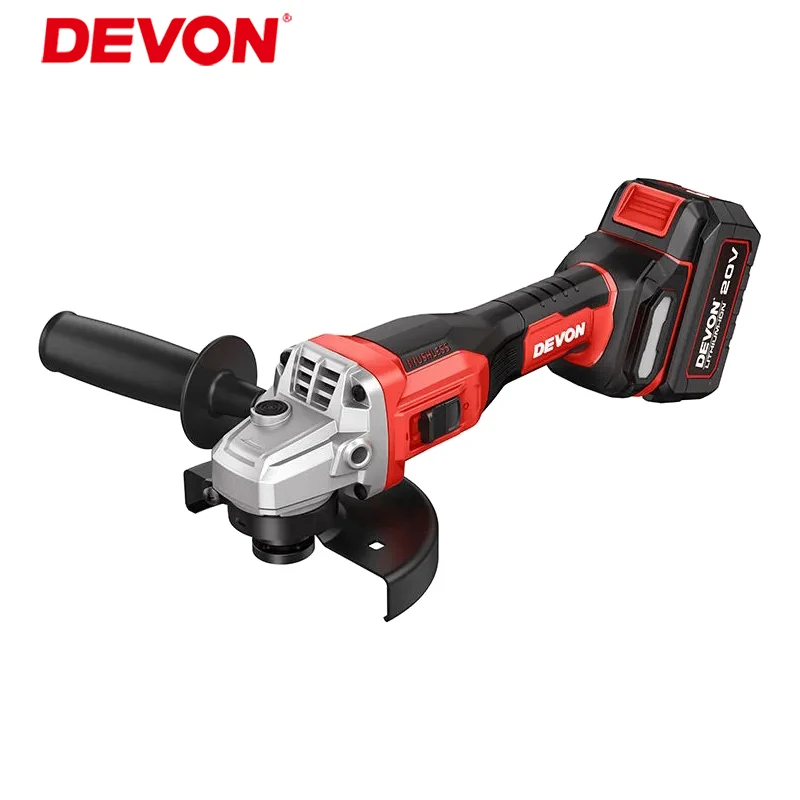 Devon Angle Grinder Brushless 2906 20v 100mm 10000rpm High Speed 6 ...