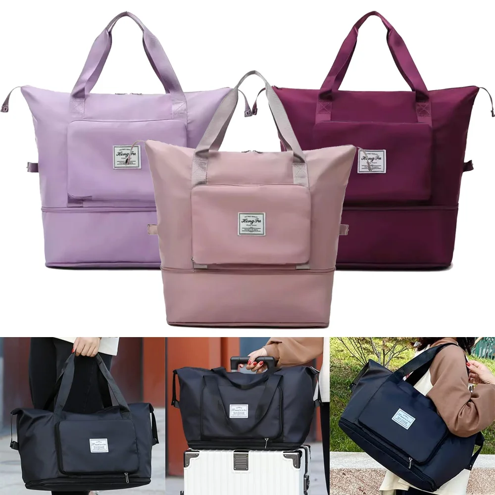 Large-Capacity-Folding-Travel-Bags-Waterproof-Luggage-Tote-Handbag ...