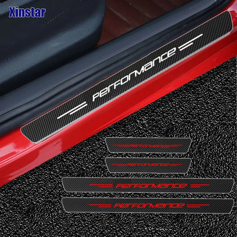 4Pcs-Performance-Carbon-Fiber-Car-Sticker-For-Volkswagen-VW-VK-Golf5 ...