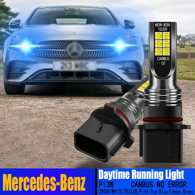 2pcs-P13W-Canbus-Error-Free-LED-Daytime-Running-Light-Bulbs-For ...