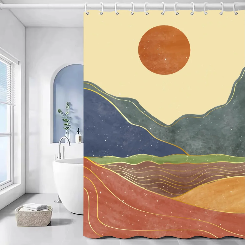 Sun-Bathroom-Curtain-for-Shower-Curtains-in-the-Bathroom-Accessories ...