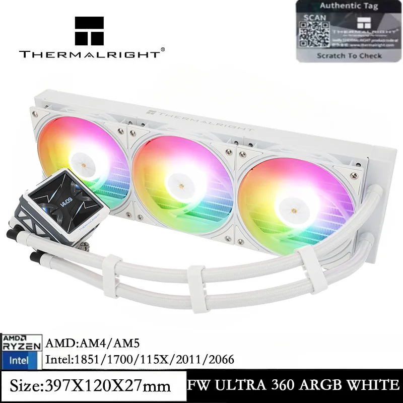 Cpu Aio Thermalright FW360 Black ARGB Cooler,PC 360 Specification Water ...