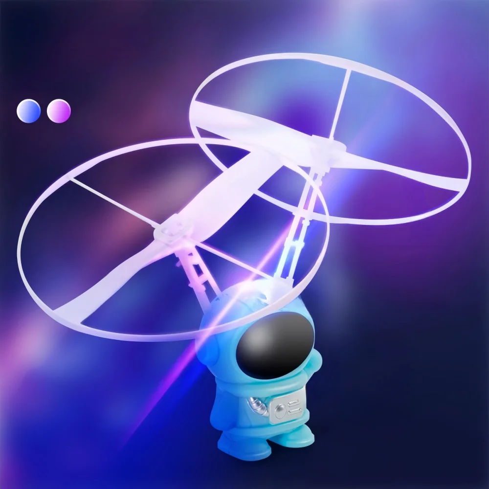 Sensory-Flying-Astronaut-Toy-RGB-Light-Luminous-Toy-USB-Recharge-Long ...