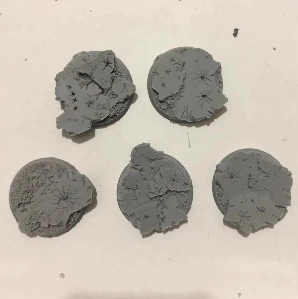 32mm, 25mm, Textured Bases Wargame, Miniatures, Ruins Base, Terrain ...