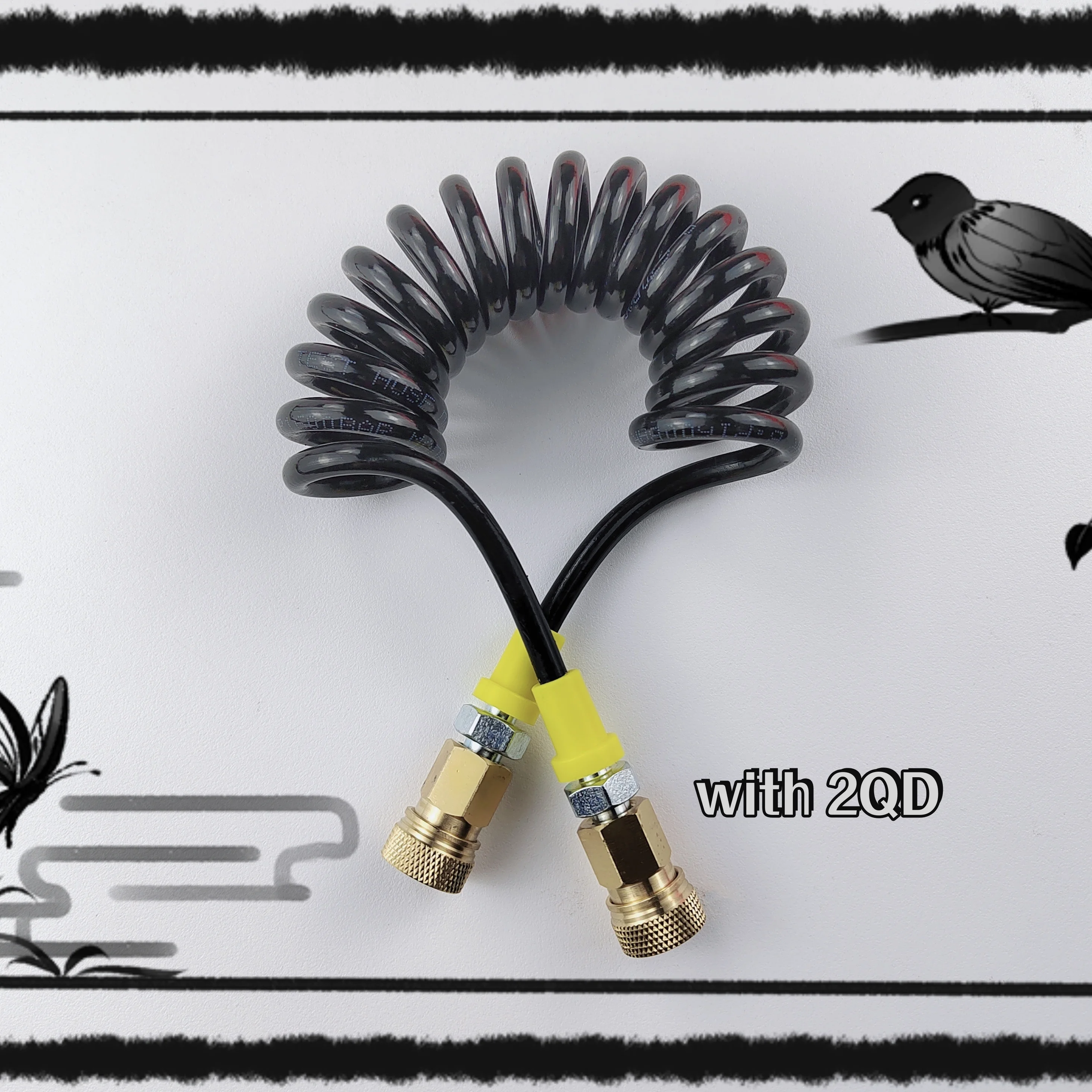 Fill-Whip-Hose-150cm-60inch-Nylon-Spiral-Tube-Hpa-High-Pressure ...