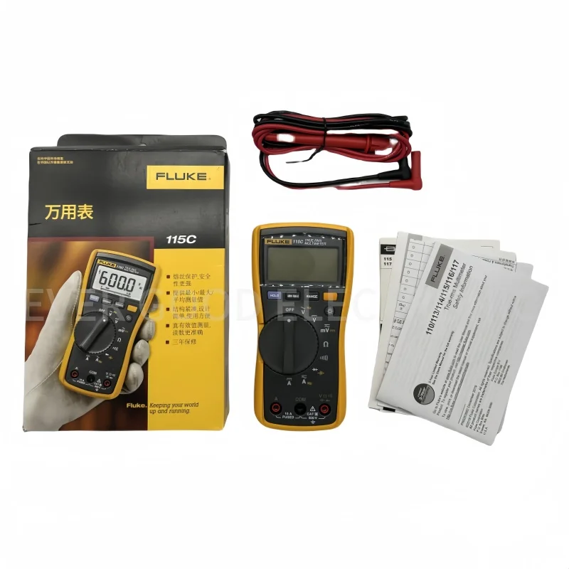 Fluke-115-115C-F115C-True-RMS-Multimeter-Tester-Digital-Field ...