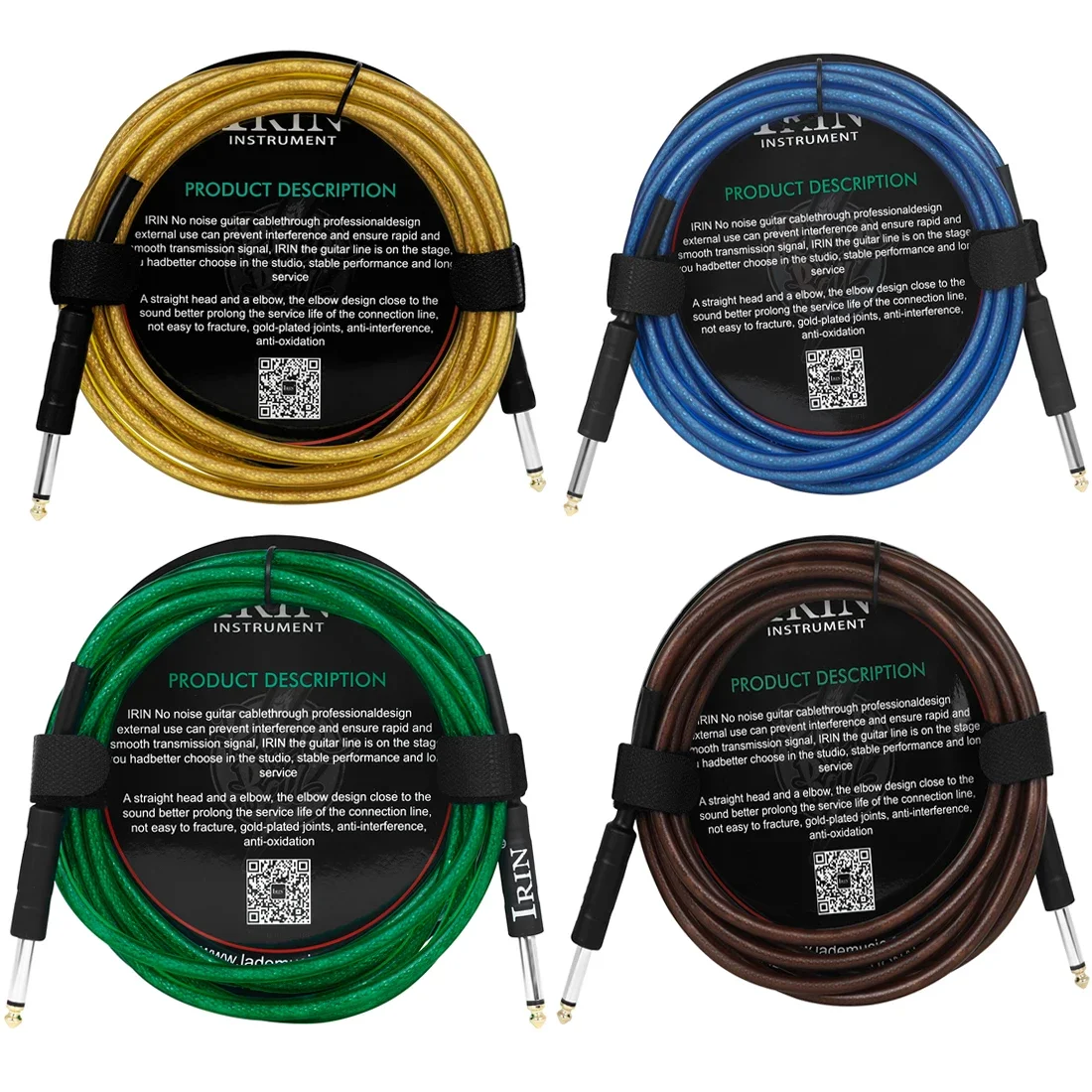 Coloured 3M/6M/10M Audio Cable 6.5mm Plug No Noise Audio Wire Cord ...
