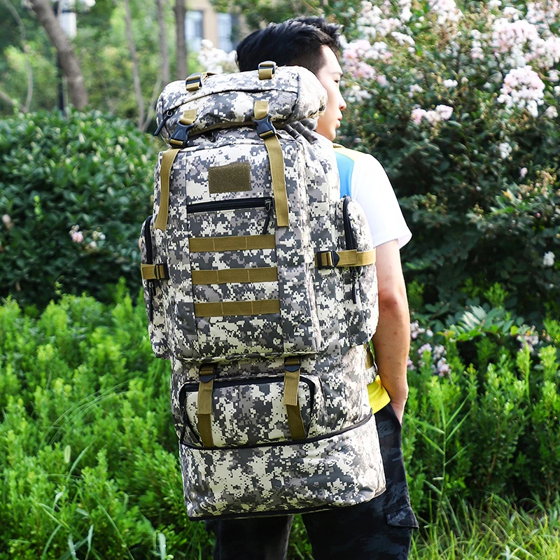 Hdirxg 100l Capacity Man Army Military Tactical Backpack Camouflage ...