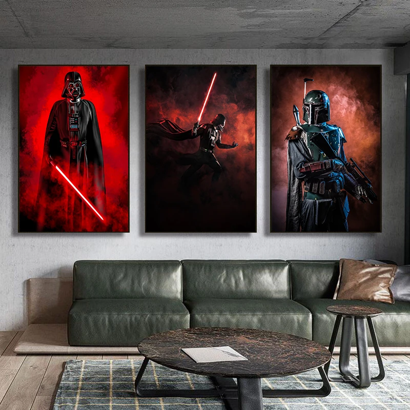 Star Wars Darth Vader Posters Wall | Paintings Painting Star Wars - Disney Star Wall - Aliexpress