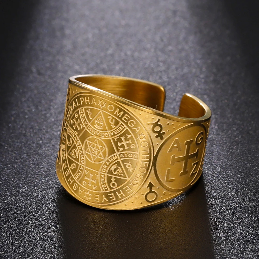 Dawapara-Enochian-Magic-Angel-Ring-Solomon-Kabbalah-Protection-Amulet ...