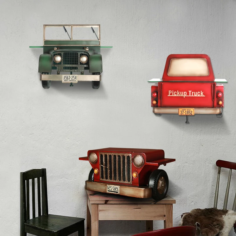 Creative-red-car-front-wall-decor-living-room-bedroom-word-partition ...