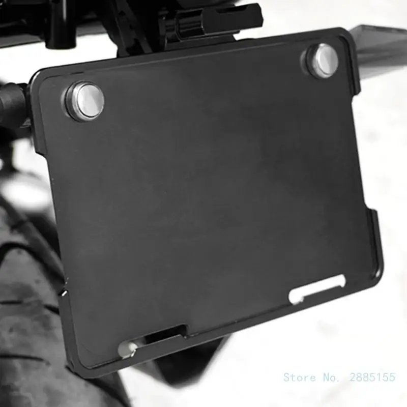 License-Plate-Frame-Motorcycles-Tags-Holder-Black-Heavy-Duty-Aluminum ...