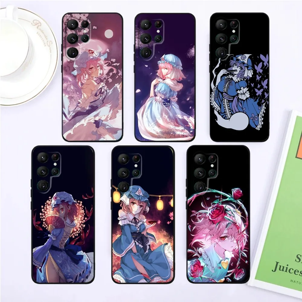 Touhou Project Yuyuko Phone Case For SamsungS24,S23,S22,S21,Ultra Pro ...