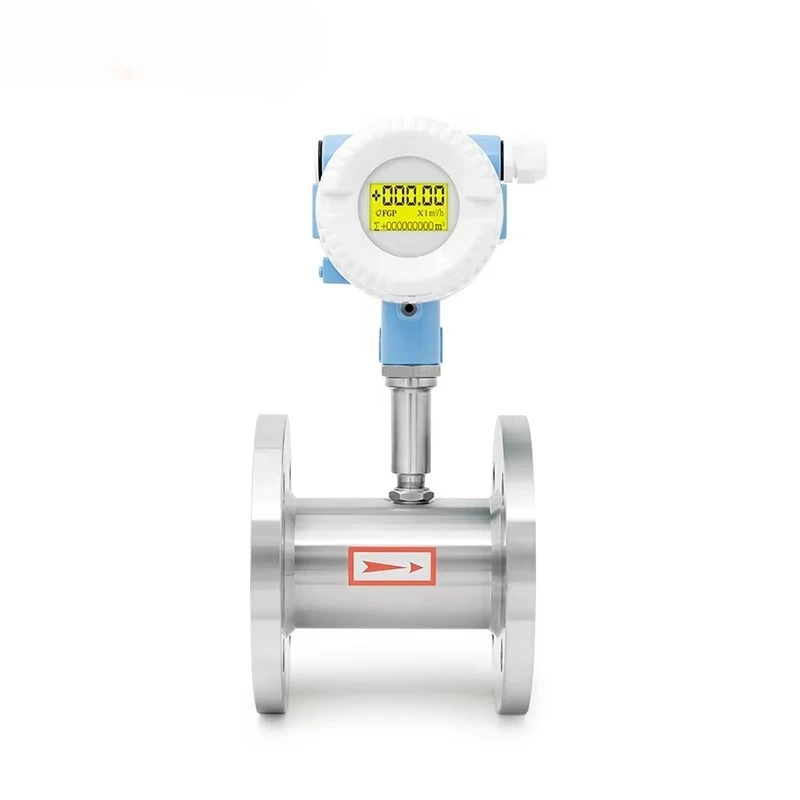 Flange Connection Turbine Sensor Flow Meter Digital Smart Water Flow ...