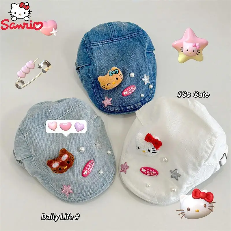 Sanrio-Hello-Kitty-Versatile-Solid-Color-Retro-Cowboy-Hat-Adjustable ...