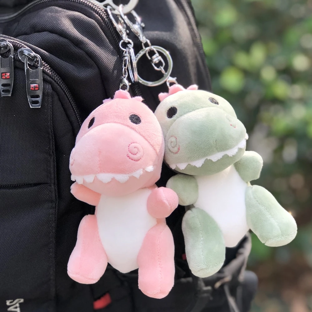 Cute-Plush-Dinosaur-Doll-Keychain-Bag-Decoration-Pendant-Key-Ring-Women ...