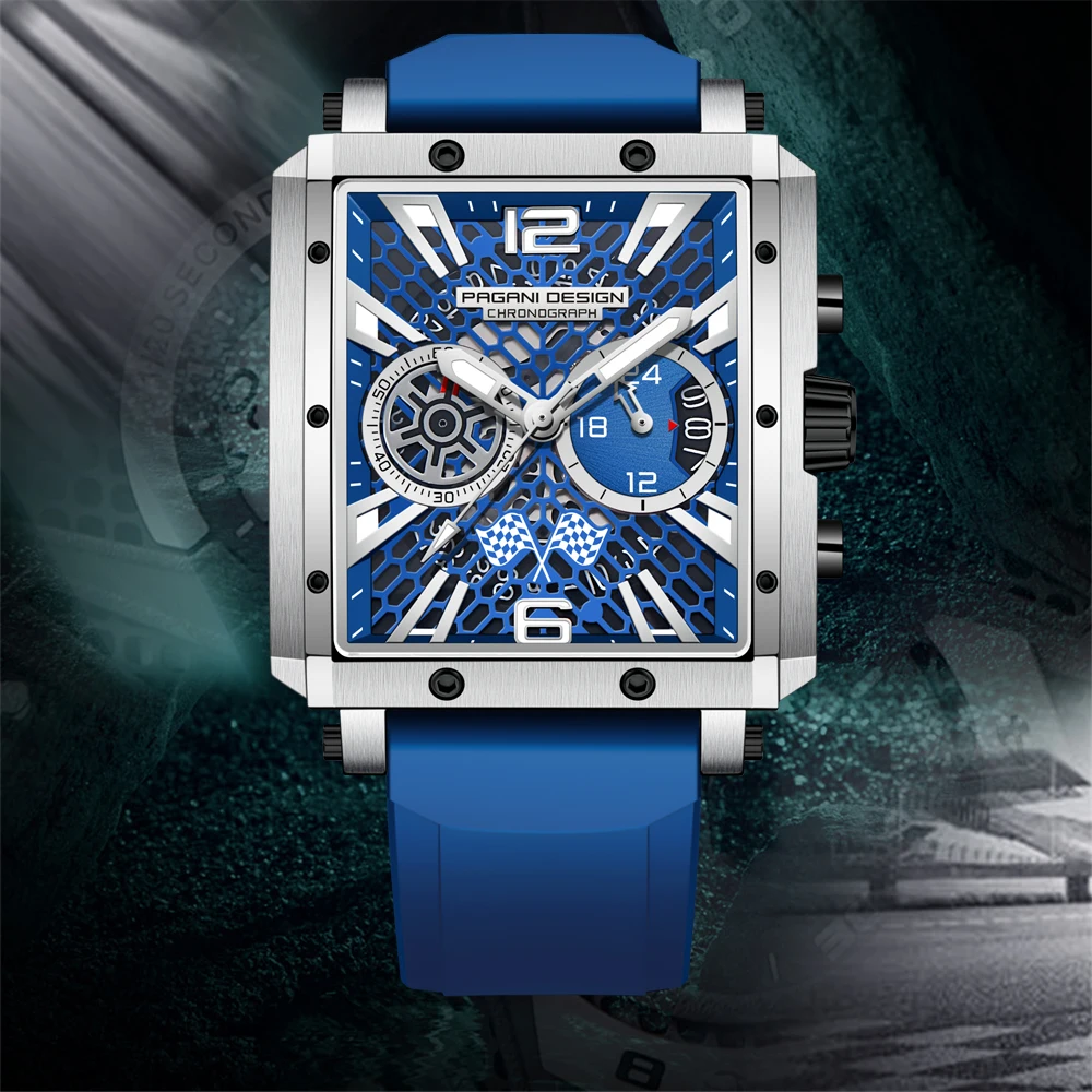 Pagani Automatic Men's Rectangular Watch | New Mens Watches | Quartz ...