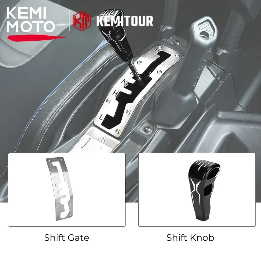 UTV-Shift-Gate-Gear-Grip-Shift-Knob-Billet-Aluminum-For-Can-am-Maverick ...