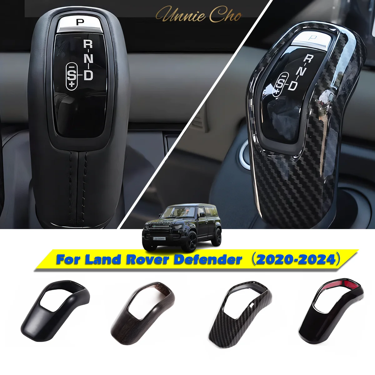 For Land Rover Defender 90 110 130 20-25 ABS Carbon Fiber Car Grain ...