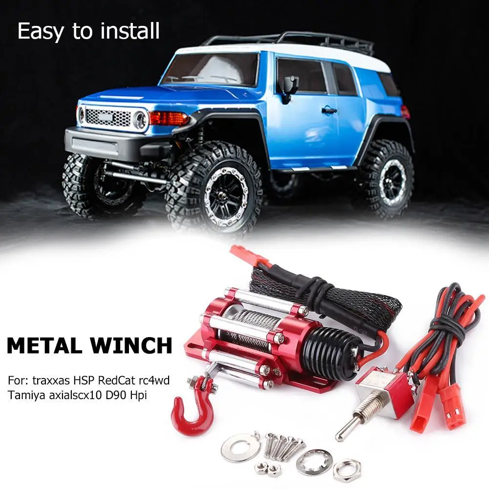 Trx4m Winch 1.9 Beadlock Wheels,RC Winch,1/10 Scale RC Metal Steel RC ...