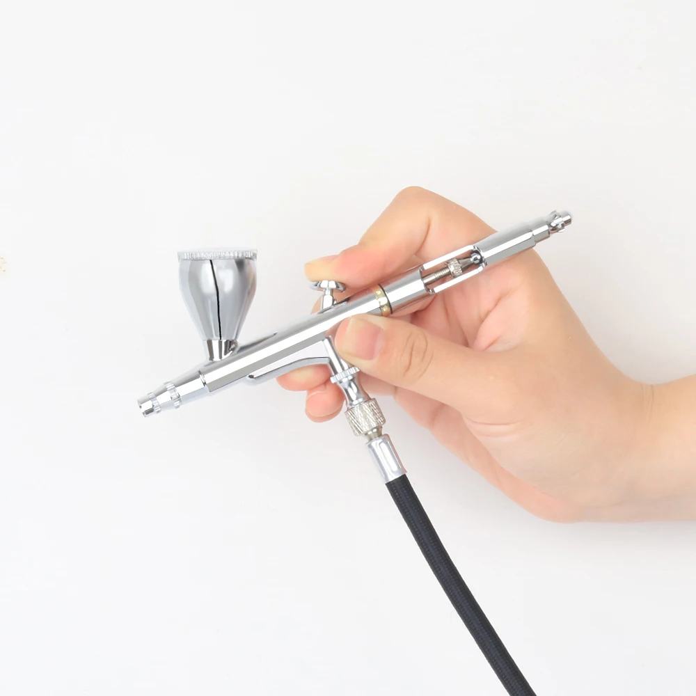 Dual-Action-Feed-Airbrush-Gun-Pen-Spray-Paint-Kit-Pneumatic-Tool-For ...