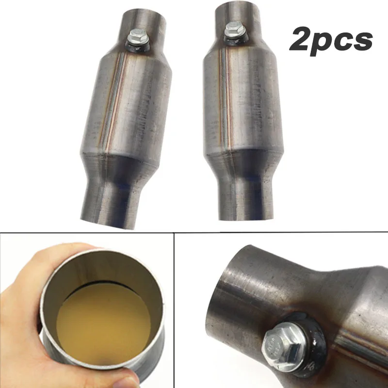 2X-2-5-Universal-Catalytic-Converter-400holes-High-Flow-W-Guard-Shield ...