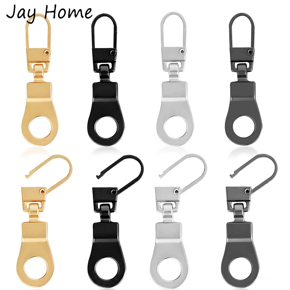 10/8pcs Zipper Replacement Slider Metal Slider Removable Zipper Pull ...