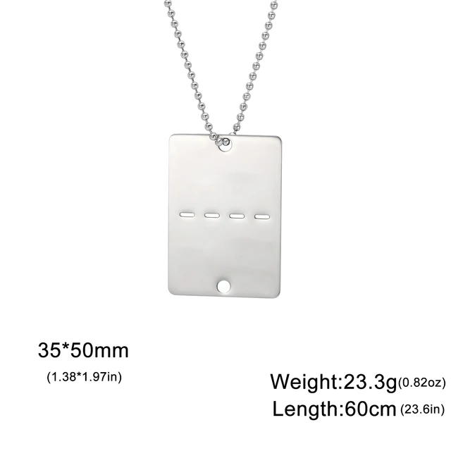 Military Army Tactical Personalized Bar US Dog Tag Necklace Soldier ...