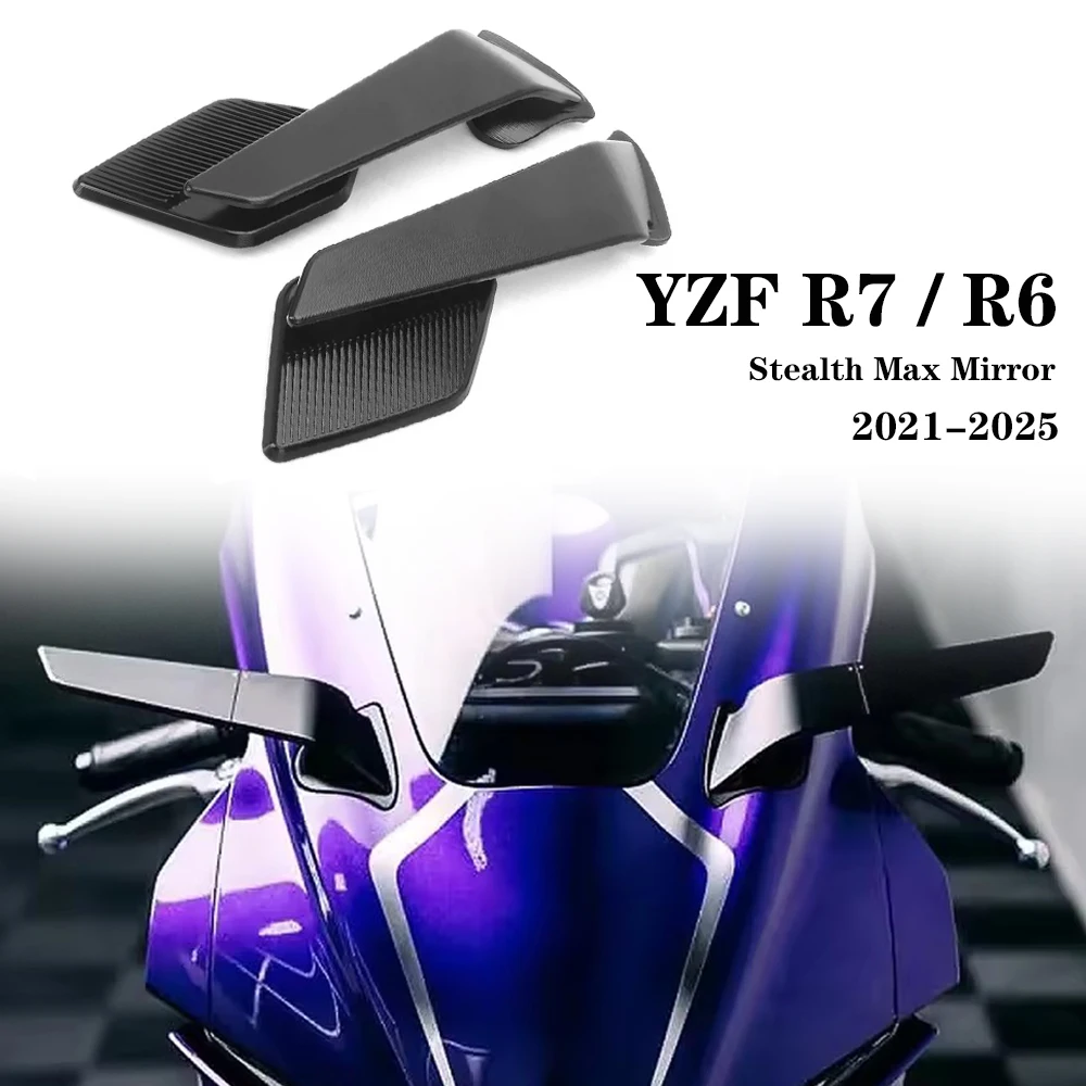 For Yamaha YZF R7 2021-2025 YZF R6 Motorcycle Rearview Mirrors Stealth ...
