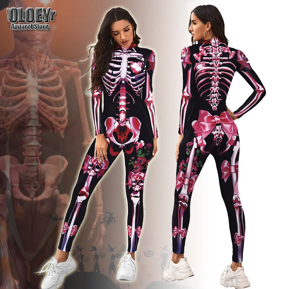 Mono con estampado 3D de calavera y cuerpo humano para hombre y mujer ...