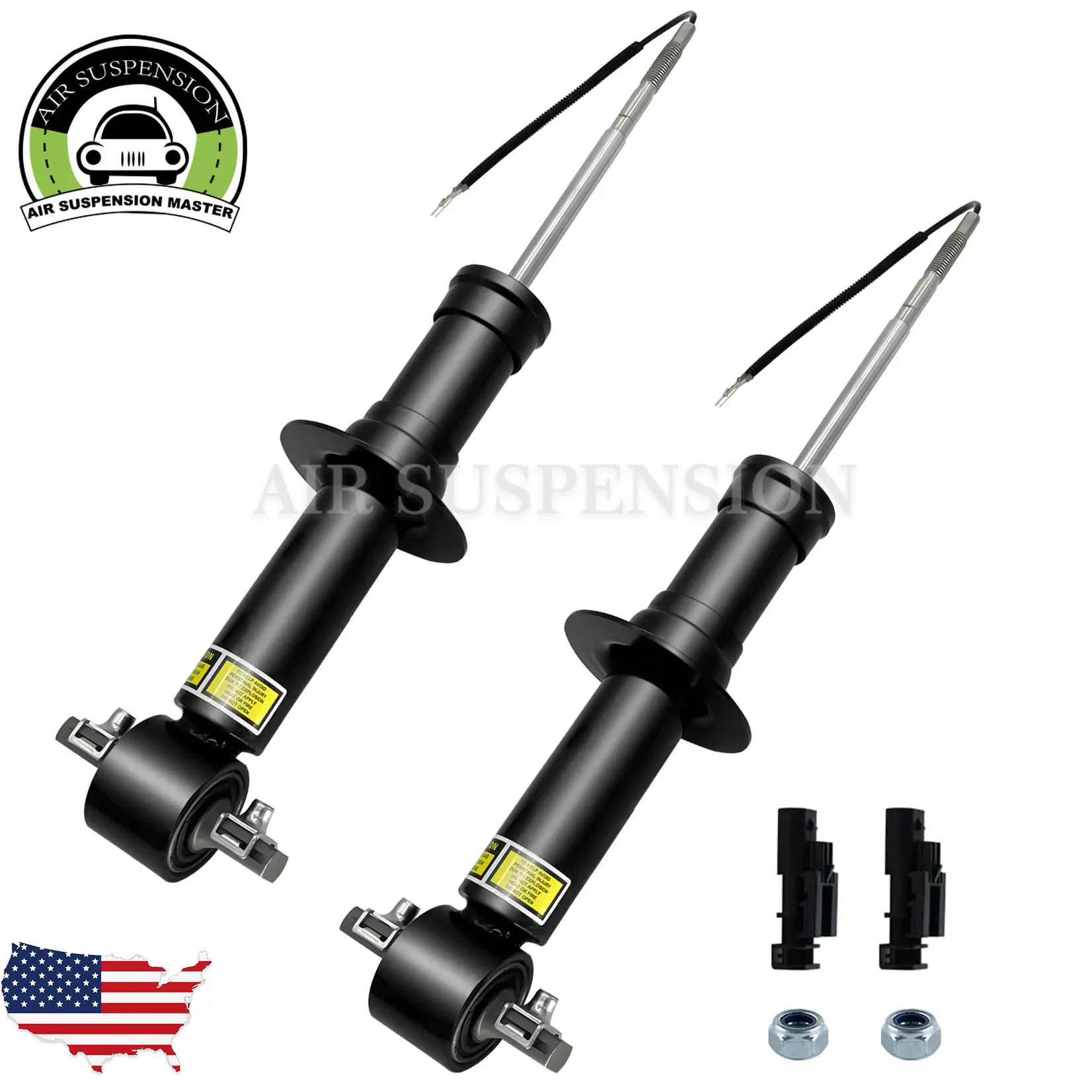 Two Pcs Front Air Shock Absorber Struts Magnetic For GMC Yukon XL ...