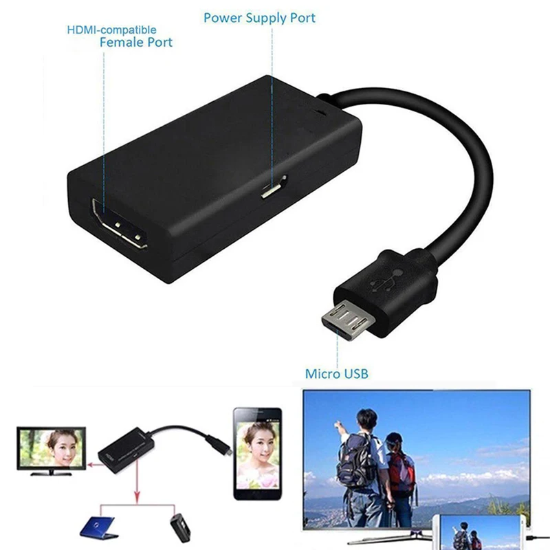 Micro-USB-2-0-MHL-To-HDMI-compatible-Cable-HD-1080P-For-Android-Samsung ...